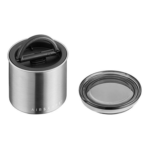 Planetary Design Airscape 10 oz. Brushed Stainless Steel Round Airtight ...