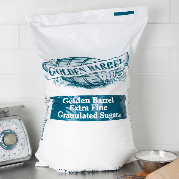 Golden Barrel Extra-Fine Granulated Pure Sugar 50 lb. - 50/Skid