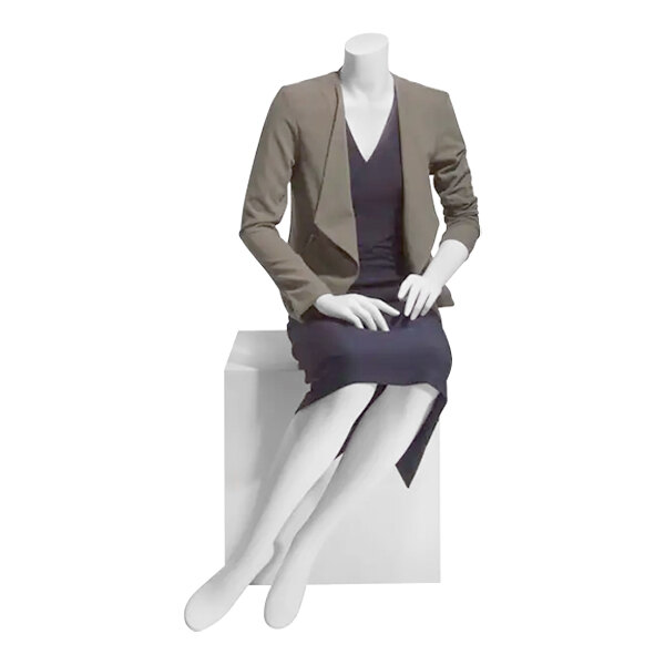 Econoco Eve Female Headless Seated Mannequin with Hands on Lap EVE-6HL