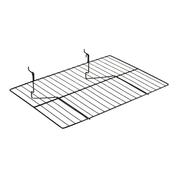 24" x 12" Black Steel Wire Shelf for Grid & Go Displays