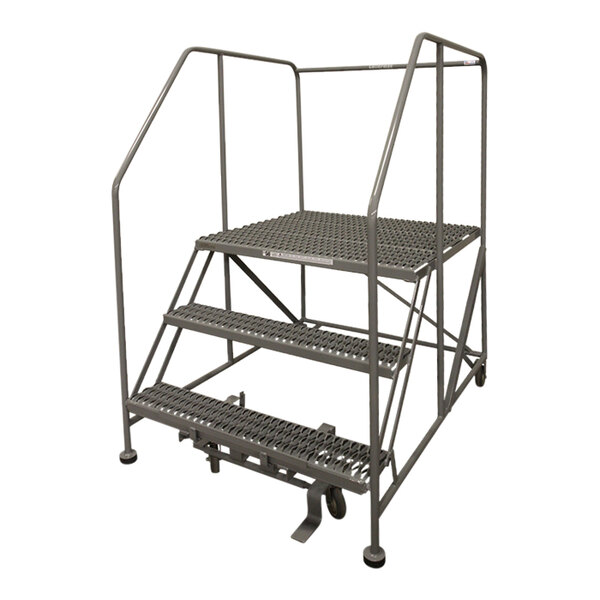 Cotterman Series WP 36" x 48" x 30" 3-Step Gray Powder-Coated Steel ...
