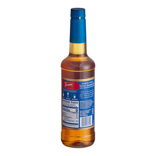 Torani Sugar-Free Toasted Marshmallow Flavoring Syrup 750 mL Plastic Bottle
