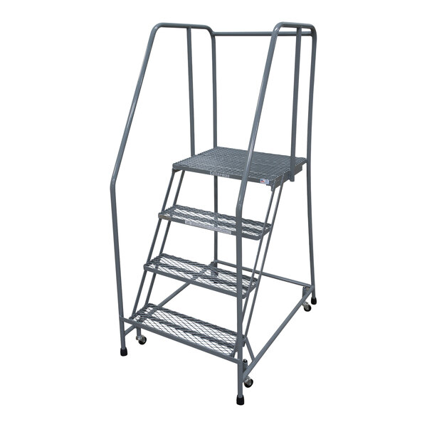 Cotterman Series 1000 24" x 20" x 40" 4-Step Gray Powder-Coated Steel ...
