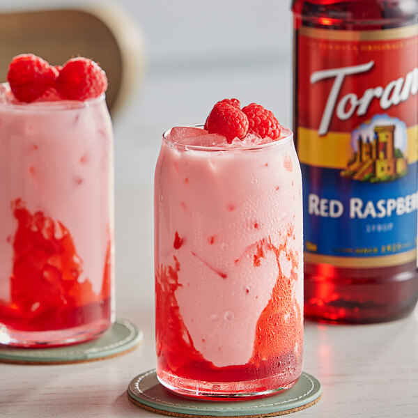 Torani Red Raspberry Flavoring Syrup 750 mL Plastic Bottle