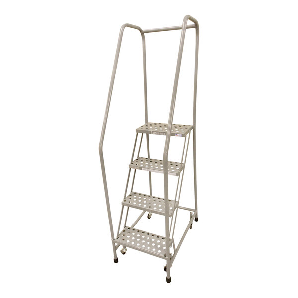 Cotterman Series 1000 16" x 10" x 40" 4-Step Gray Powder-Coated Steel ...