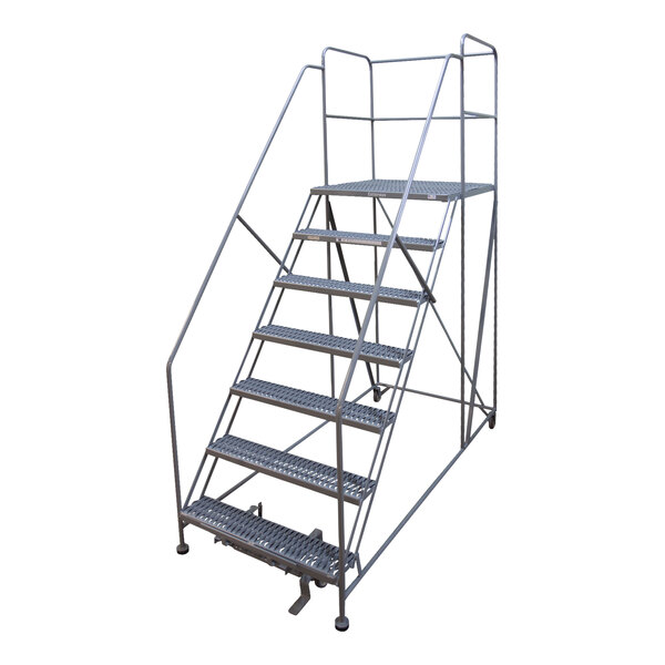 Cotterman Series WP 36" x 48" x 70" 7-Step Gray Powder-Coated Steel ...