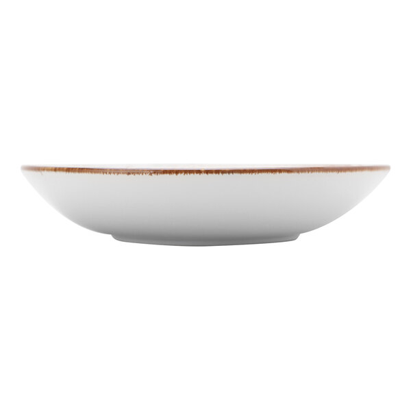 Tuxton TuxTrendz Artisan Geode 67 oz. Agave China Pasta Bowl - 6/Case