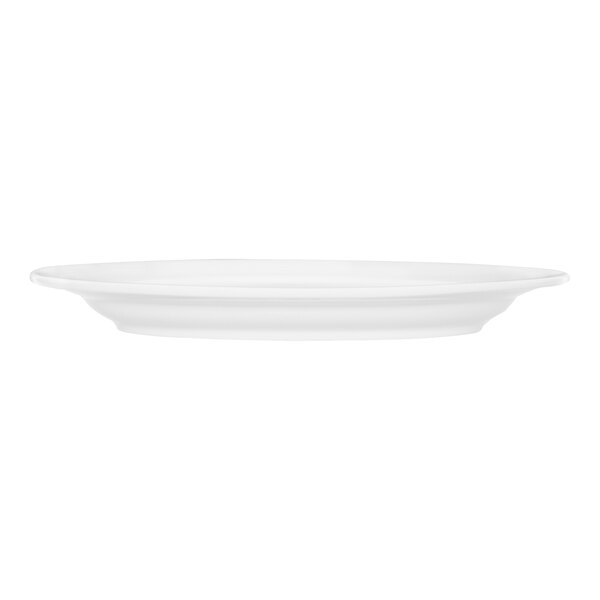 Tuxton Modena AlumaTux 15 3/4" x 11" Pearl White (European White) Oval ...