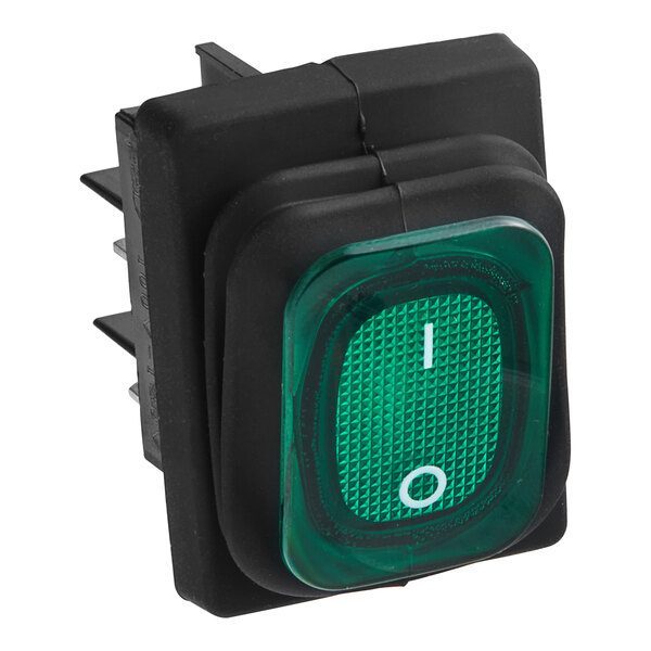 Hatco 02.19.239.00 DPST Green Rocker Switch for HW and CHW Series - 125V