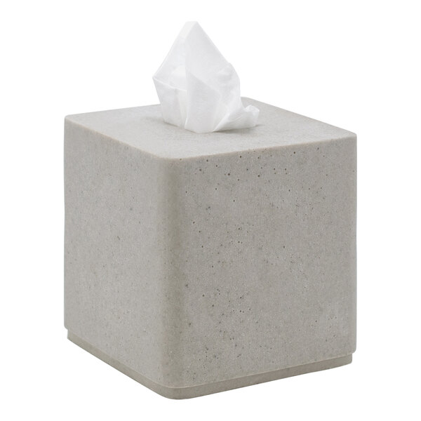 room360 Seattle 5" x 5" Composite Stone Square Tissue Box Cover ...