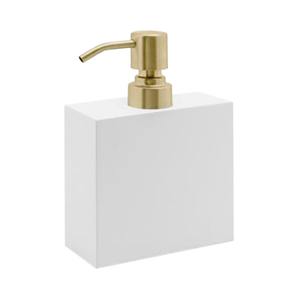 room360 New York RSP017WHT22 11 oz. Snow Soap Dispenser with Matte ...