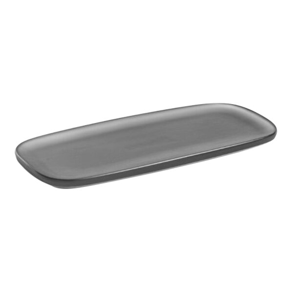 room360 Bimini 10" x 4 1/2" Smoke Composite Amenity Tray - 6/Case