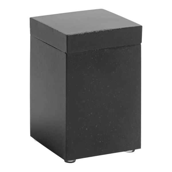 room360 Morocco 2 1/2" x 2 1/2" Onyx Storage Jar with Lid RJR009BKR12 ...