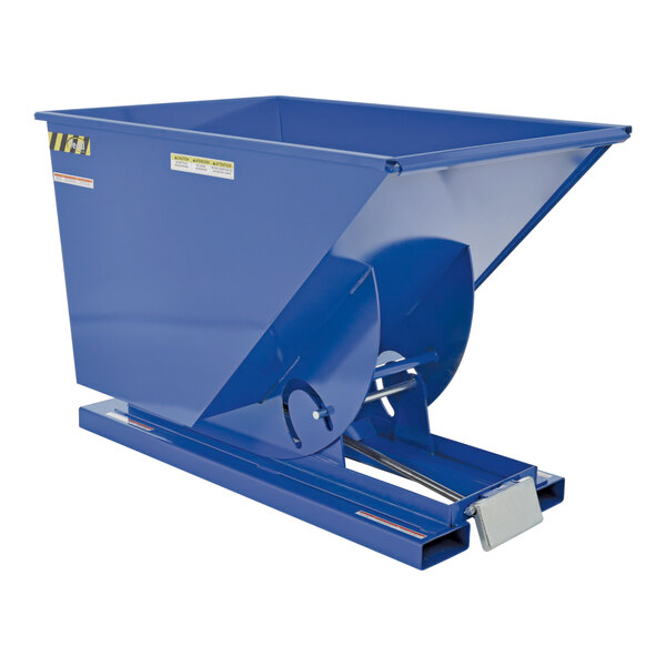 Vestil 1 Cubic Yard Heavy-Duty Self-Dumping Steel Forklift Hopper D-100 ...