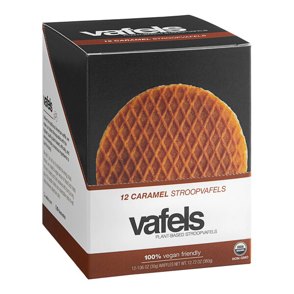 Vafels Individually Wrapped Vegan Caramel Stroopwafel 12-Count 1.06 oz ...