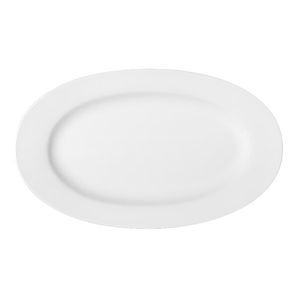 Bauscher By BauscherHepp Maitre 15 1 8 X 8 1 2 Bright White Oval Bauscher By BauscherHepp Maitre 15 1 8 X 8 1 2 Bright White Oval