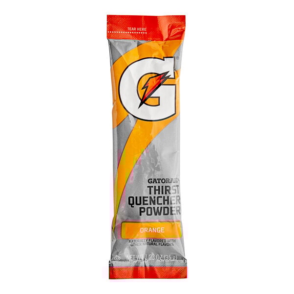 Gatorade Thirst Quencher Orange Sports Drink Powder Single Serve Stick ...