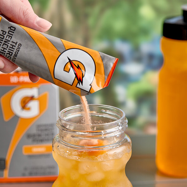 Gatorade Thirst Quencher Orange Sports Drink Powder Single Serve Stick ...