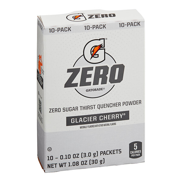 Gatorade Thirst Quencher Zero Sugar Glacier Cherry Sports Drink Powder ...