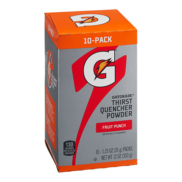 Gatorade Thirst Quencher Fruit Punch Sports Drink Powder Single Serve ...