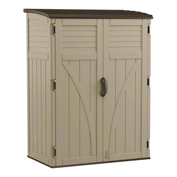 Suncast 54 cu. ft. Sand Vertical Storage Shed BMS5700