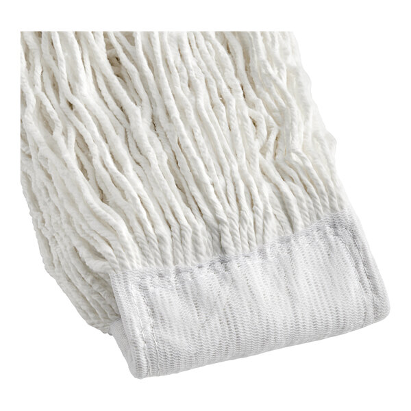Lavex 24 oz. #32 White Rayon Cut-End Mop Head with 5" Headband