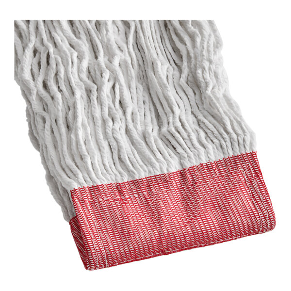 Lavex Pro 16 oz. #24 White Rayon Blend Looped End Mop Head with 5" Headband