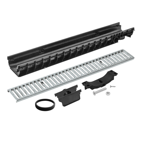 Josam TD-130-GALV-LBK-ECS-110GSKT Lite-Line 39 3/8" Shallow Trench ...