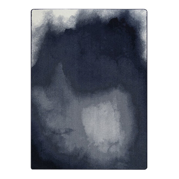 Joy Carpets WorkSpace Deep End 3' 10" x 5' 4" Blue Rectangle Area Rug