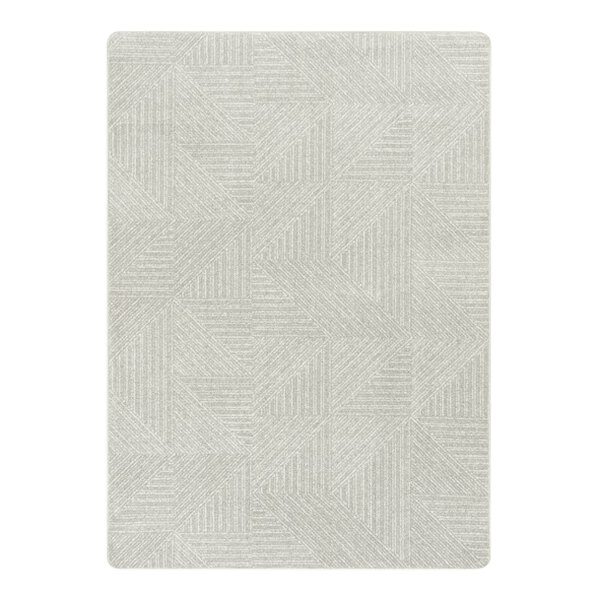 Joy Carpets WorkSpace Above Board 7' 8" x 10' 9" Dove Rectangle Area Rug
