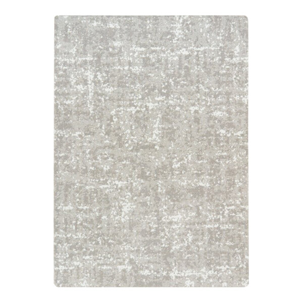Joy Carpets WorkSpace Stretched Thin 3' 10" x 5' 4" Dove Rectangle Area Rug