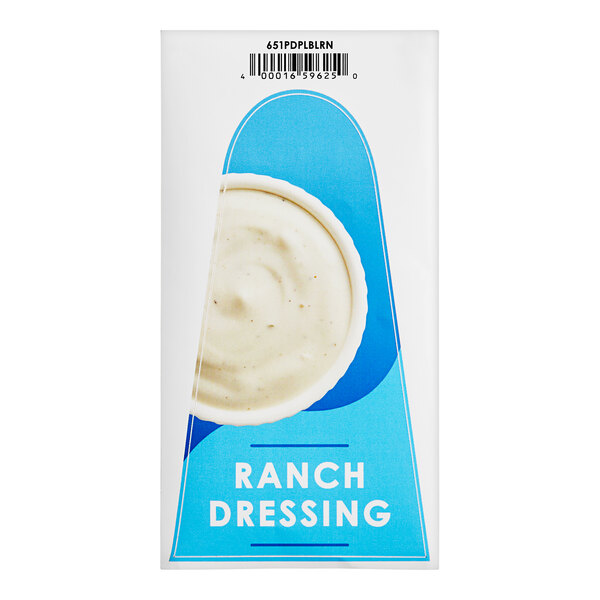 ServSense Ranch Label Sticker for Pouch Condiment Pump Dispensers