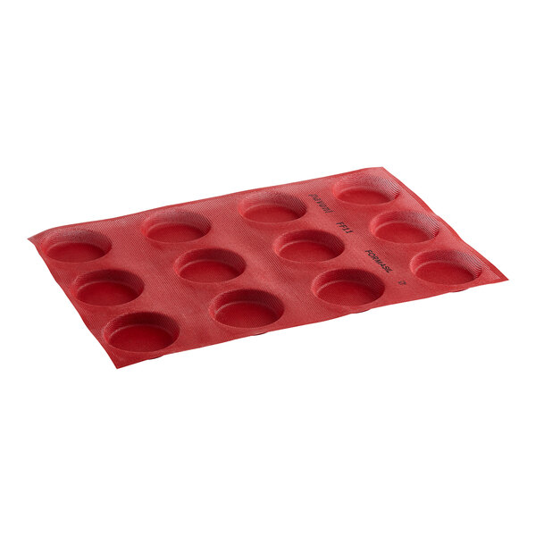 Pavoni Formasil 12 Compartment Round Micro-Perforated Silicone Bread ...
