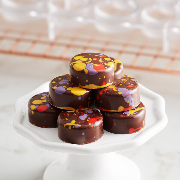 Pavoni Praline 21 Compartment Round Polycarbonate Candy Mold PC113FR ...