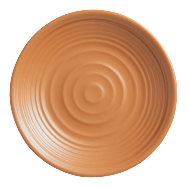 American Metalcraft Marra 7 1/2" Terracotta Round Melamine Plate