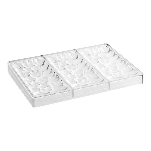 Pavoni 3 Compartment Polycarbonate Eros Chocolate Bar Mold PC5028FR - 6 ...