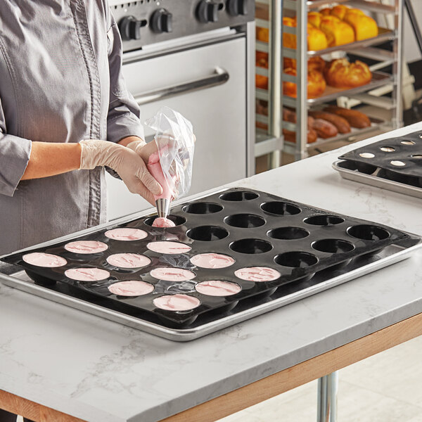 Pavoni Pavoflex 24 Compartment Semi-Sphere Silicone Baking Mold PX001 - 2 3/4" x 1 1/2" Cavities