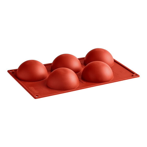 Pavoni Formaflex 5 Compartment Round Silicone Baking Mold FR018 - 3 1/8 ...
