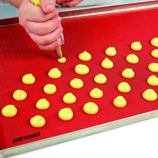 Pavoni 23 1/16" x 15 3/16" Micro-Perforated Full Size Silicone Baking ...