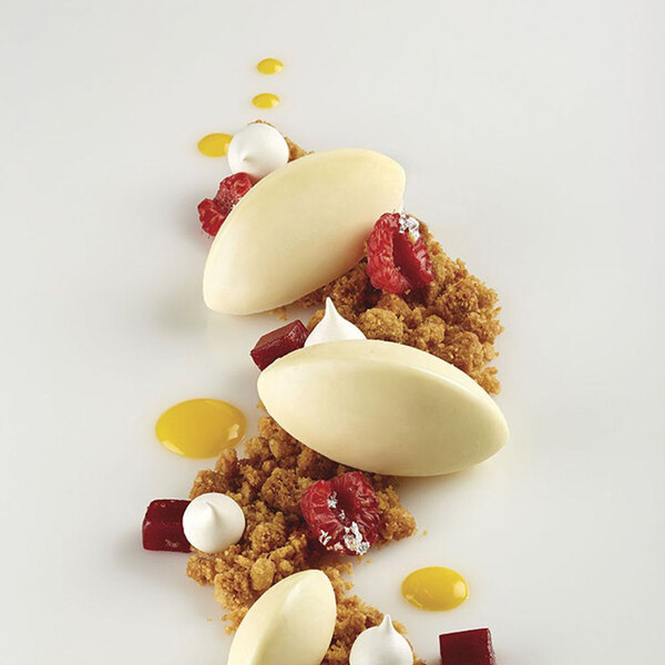 Pavoni Pavoflex 100 Compartment Quenelle Silicone Baking Mold PX072 - 1 11/16" x 3/4" x 3/4 ...