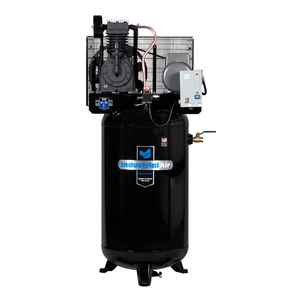 Industrial Air 80 Gallon Stationary Vertical Steel Two-Stage Air ...