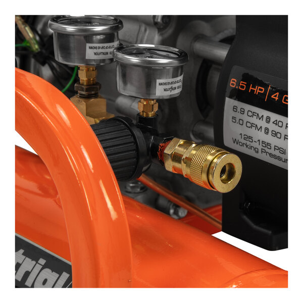 Industrial Air Contractor 4 Gallon Portable Oil-Free Steel Gas-Powered ...