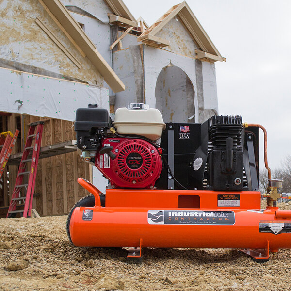 Industrial Air Contractor 8 Gallon Portable Steel Gas-Powered Single ...