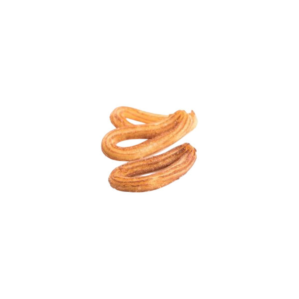 White Toque Traditional Ready-to-Fry Churro Loop 1.1 lb. - 8/Case