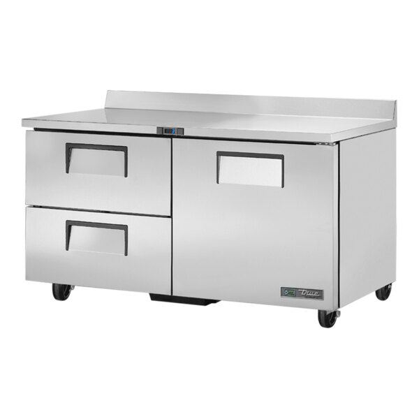 True TWT-60D-2-HC 60 3/8" Worktop Refrigerator with Two Drawers, One ...