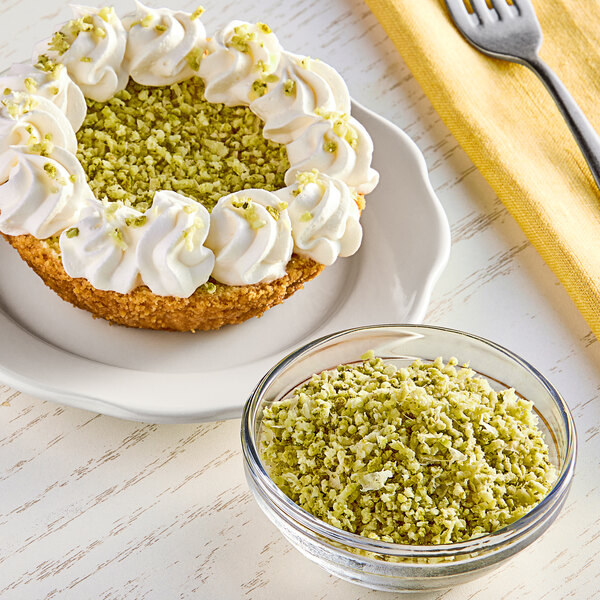 White Toque Granulated Lime Zest 2.2 lb. - 3/Case