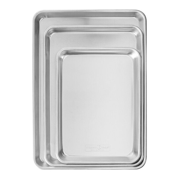 Nordic Ware Naturals 3-Piece 20 Gauge Wire in Rim Aluminum Bun / Sheet ...