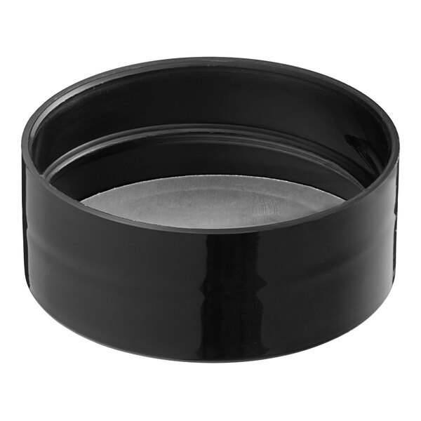 43/485 Black Induction-Lined Polypropylene Spice Cap - 1400/Case