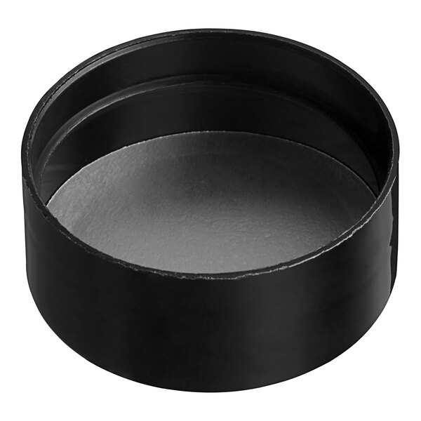 48/485 Black Induction-Lined Polypropylene Spice Cap - 100/Pack