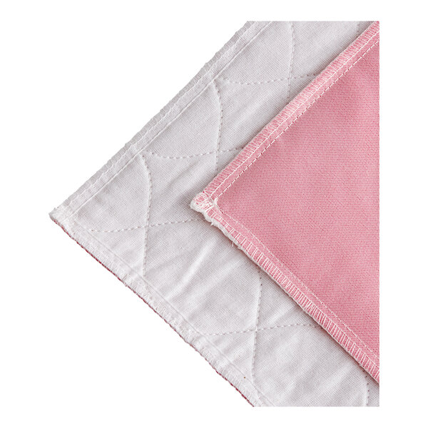 Oxford 32" x 34" Pink Quilted Healthcare Mattress Pad
